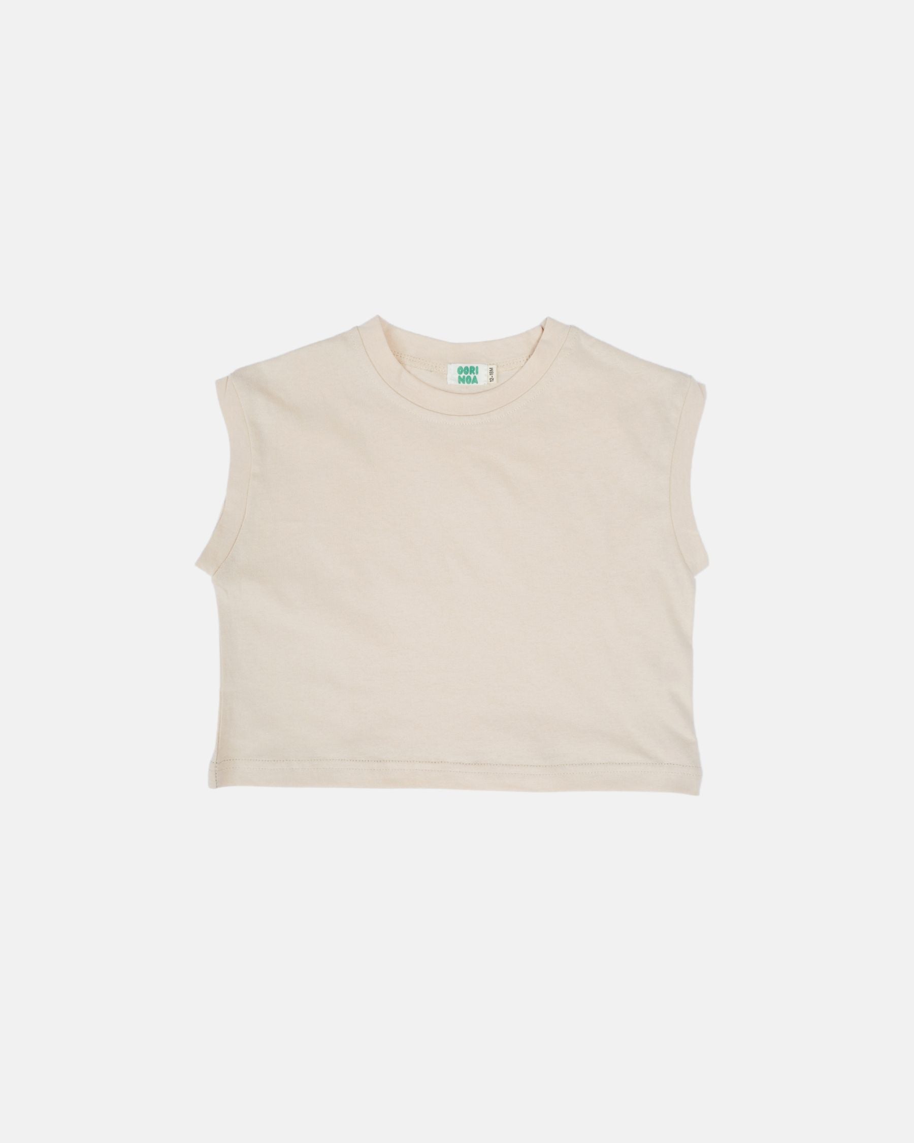 Kids’ Cut-Off Tee – Soft Cotton Summer Basic | Oori Noa